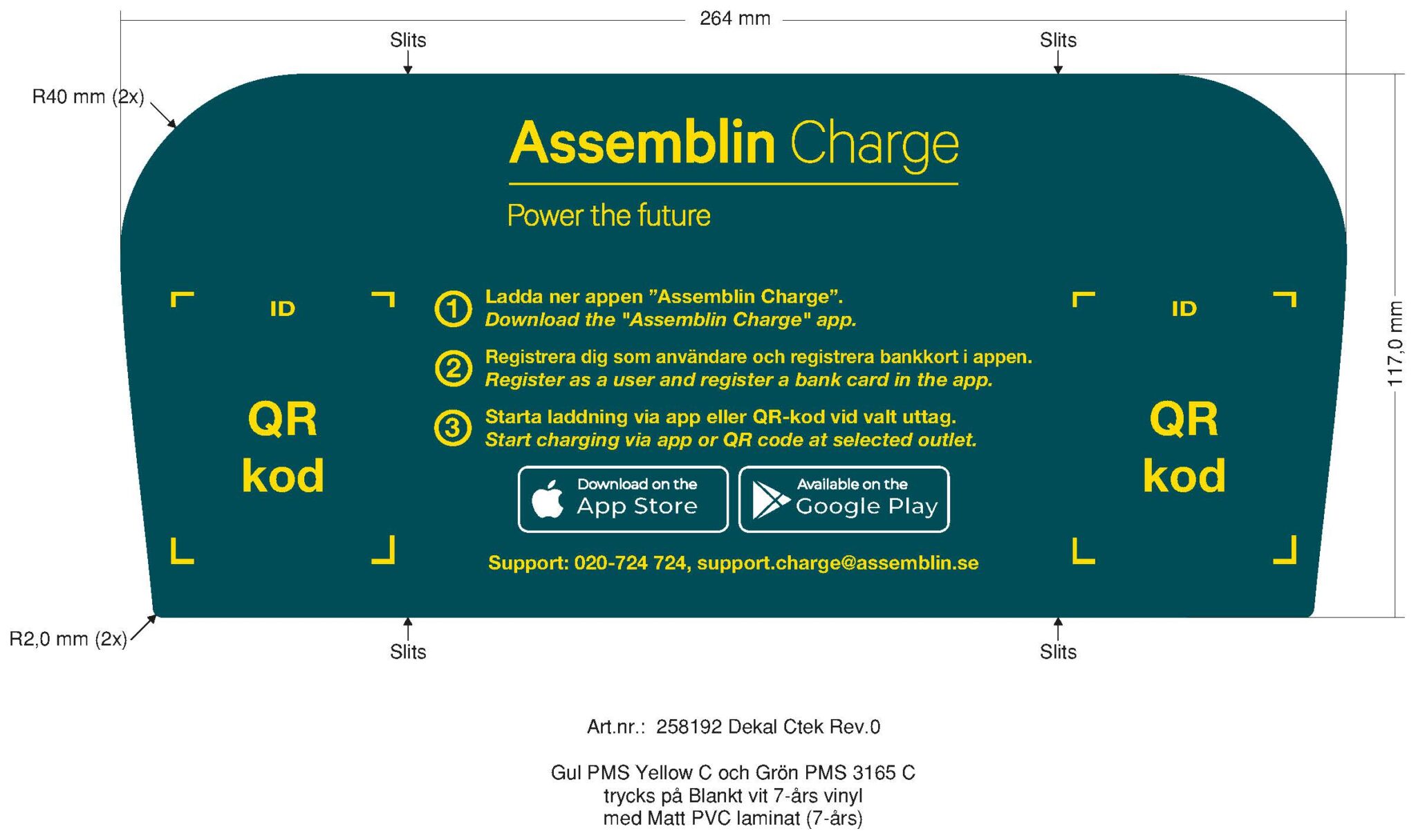 CTEK Dekal - FleximarkShop