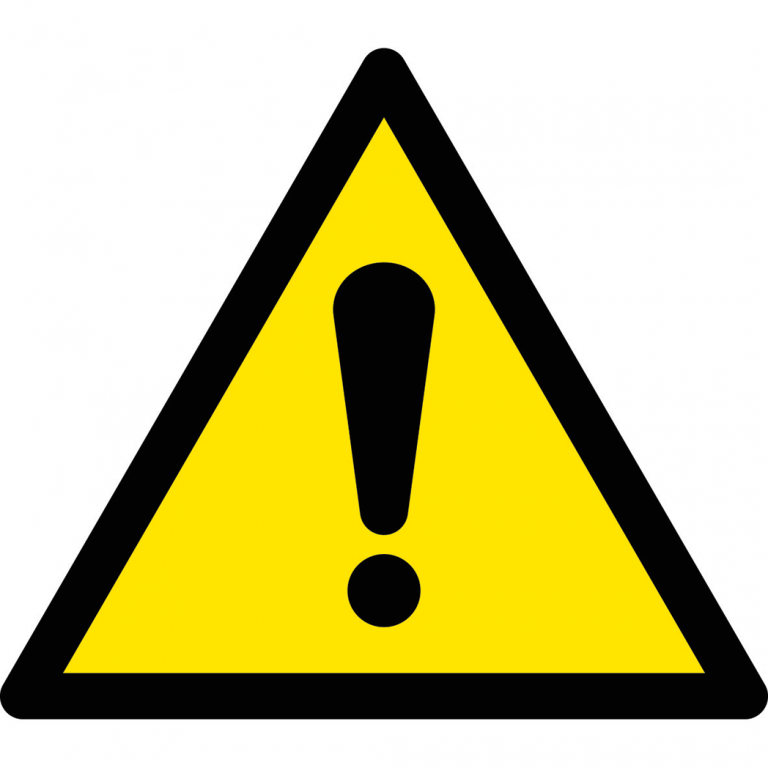 Varning W001 ISO 7010 Varselmärkning - FleximarkShop